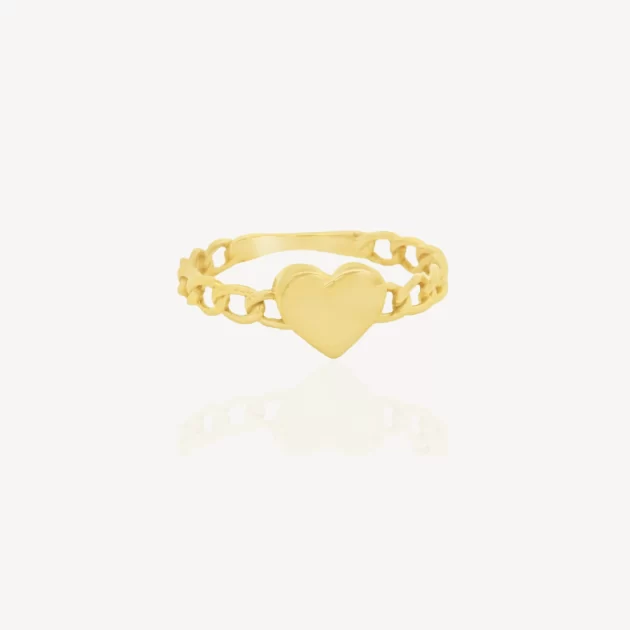 10K Gold Table Top Heart Ring - Anton Est. 1996